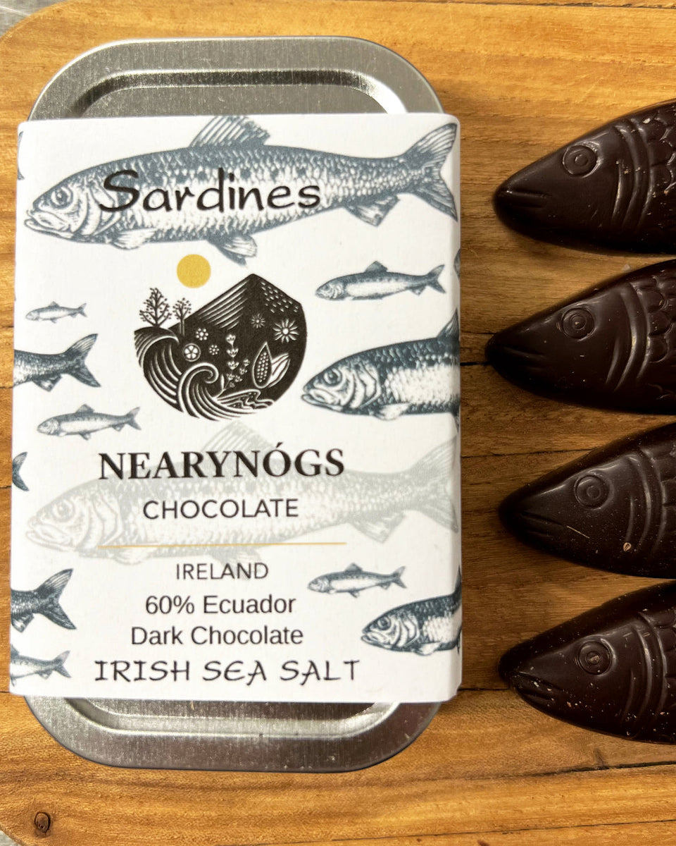 Sardines - dark chocolate – NearyNógs Stoneground Chocolate