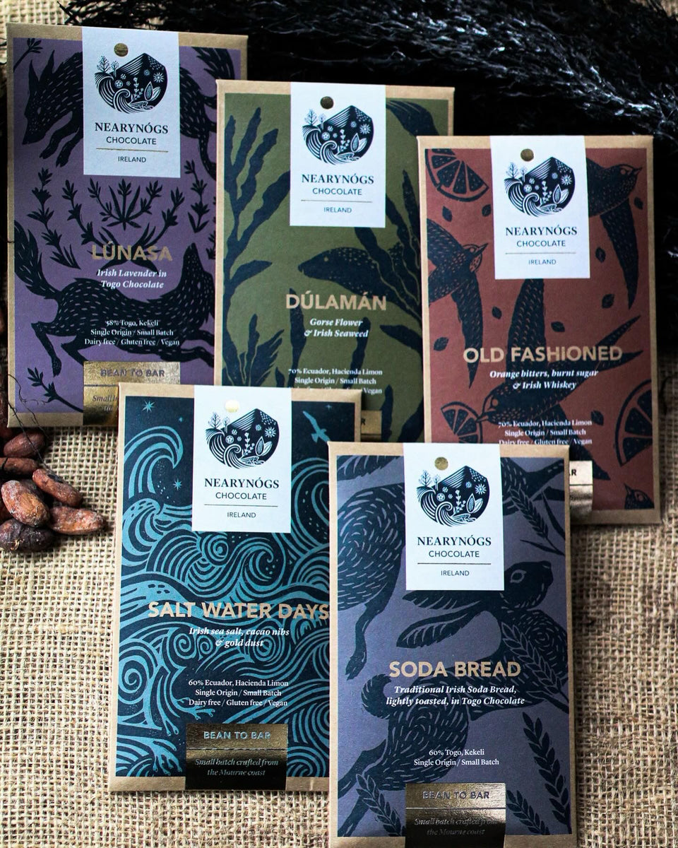 Irish Collection Chocolate bars – NearyNógs Stoneground Chocolate